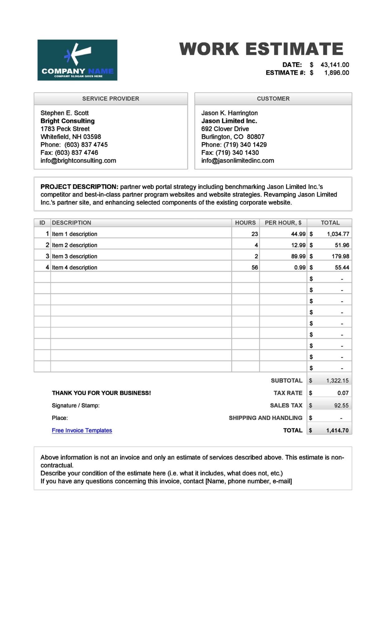 Quotation Letter Template (Word)