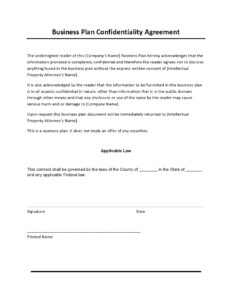 Staff Confidentiality Agreement Template