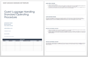 Standard Operating Procedure Template