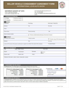 Equipment Consignment Agreement Template