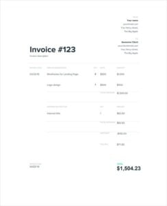 Printable Pest Control Invoice Template