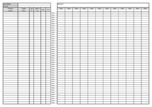 Spray Record Sheet Template (Excel)