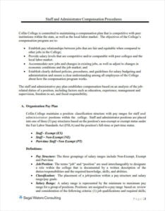 Compensation Plan Template