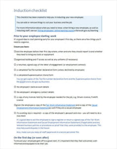 Printable Uniform Checklist Template