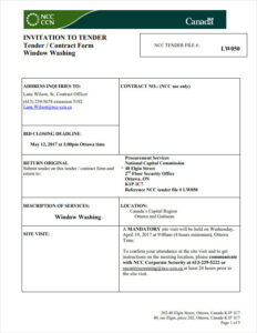 Printable Window Cleaning Contract Template
