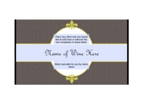Free Printable Wine Label Template (Word)