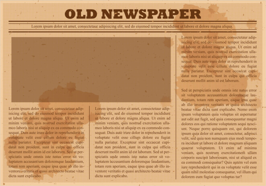 Old Newspaper Template