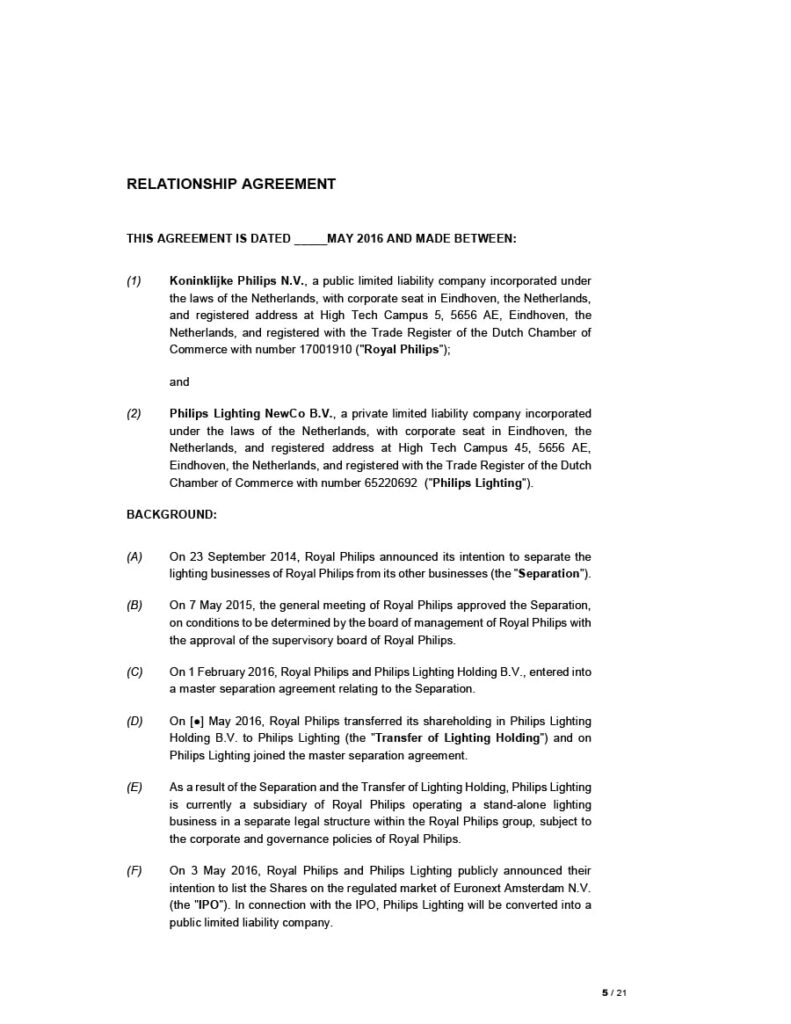 Relationship Contract Template (Word)